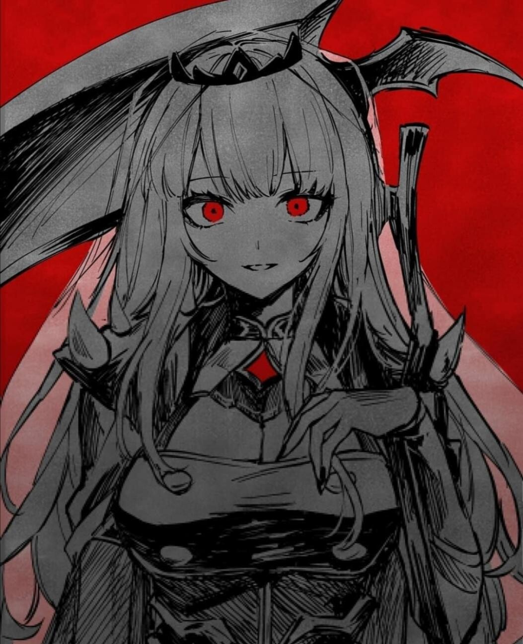 ArtStation - some art i did of the vtuber Mori Calliope