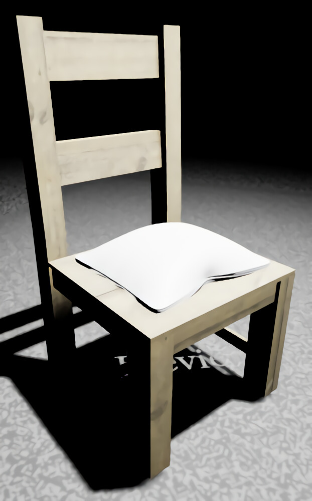 ArtStation - Chair + Cushion Asset - Horror Project