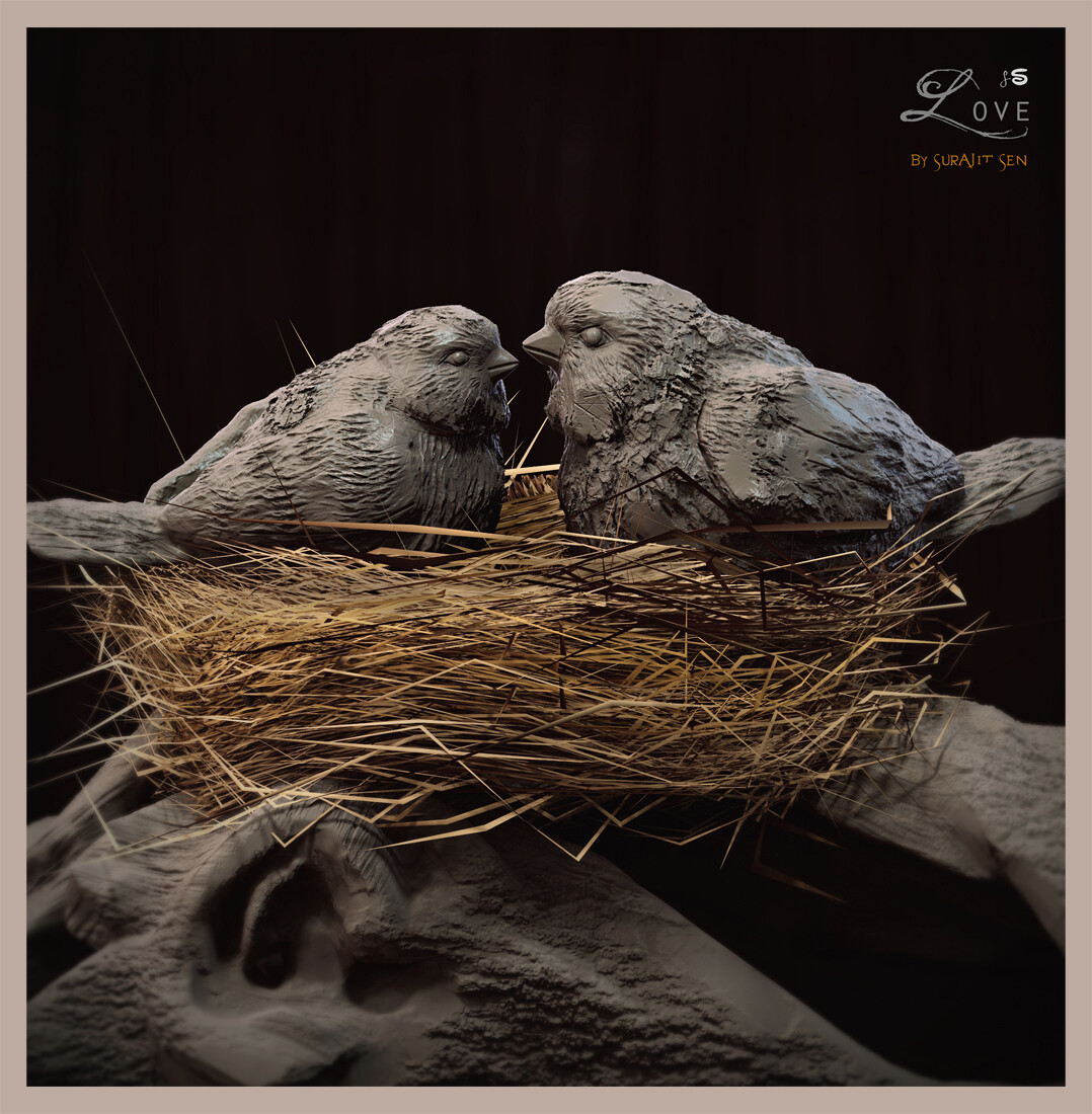ArtStation - LOVE! Digital Sculpture by Surajit Sen