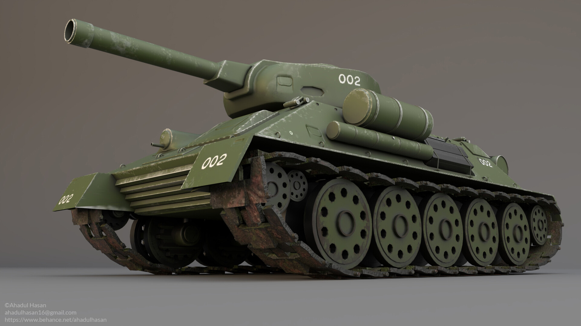 ArtStation - T-34 T Soviet medium Tank
