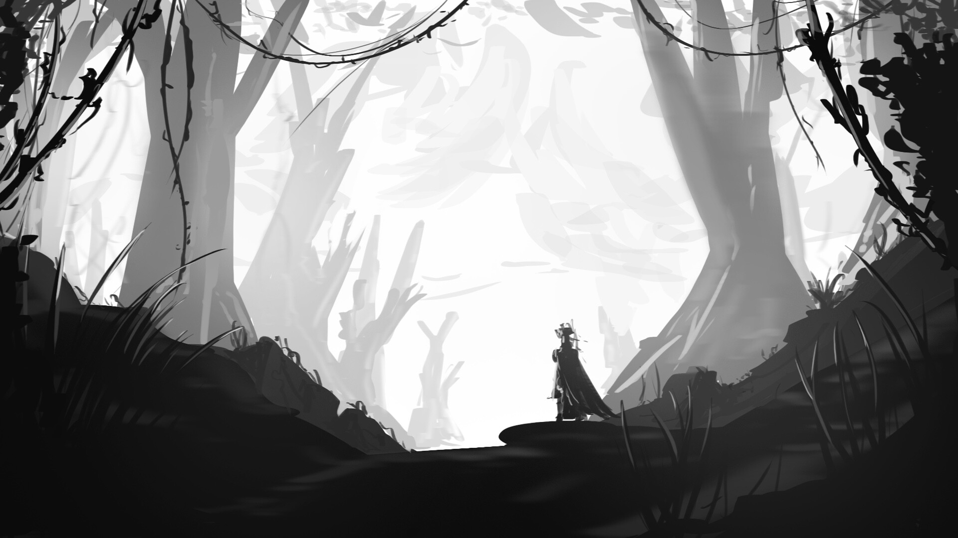 ArtStation - Practice - Forest Speedpaint