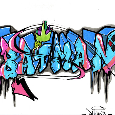 The Name Samantha In Graffiti