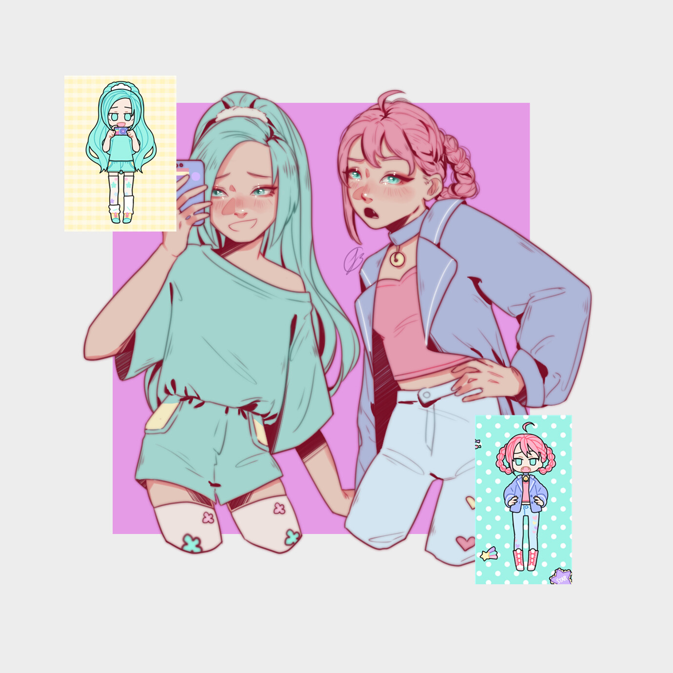 ArtStation - Pastel girl