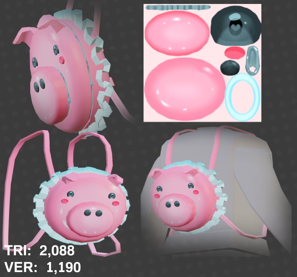ArtStation - Cheerful Piggy Backpack