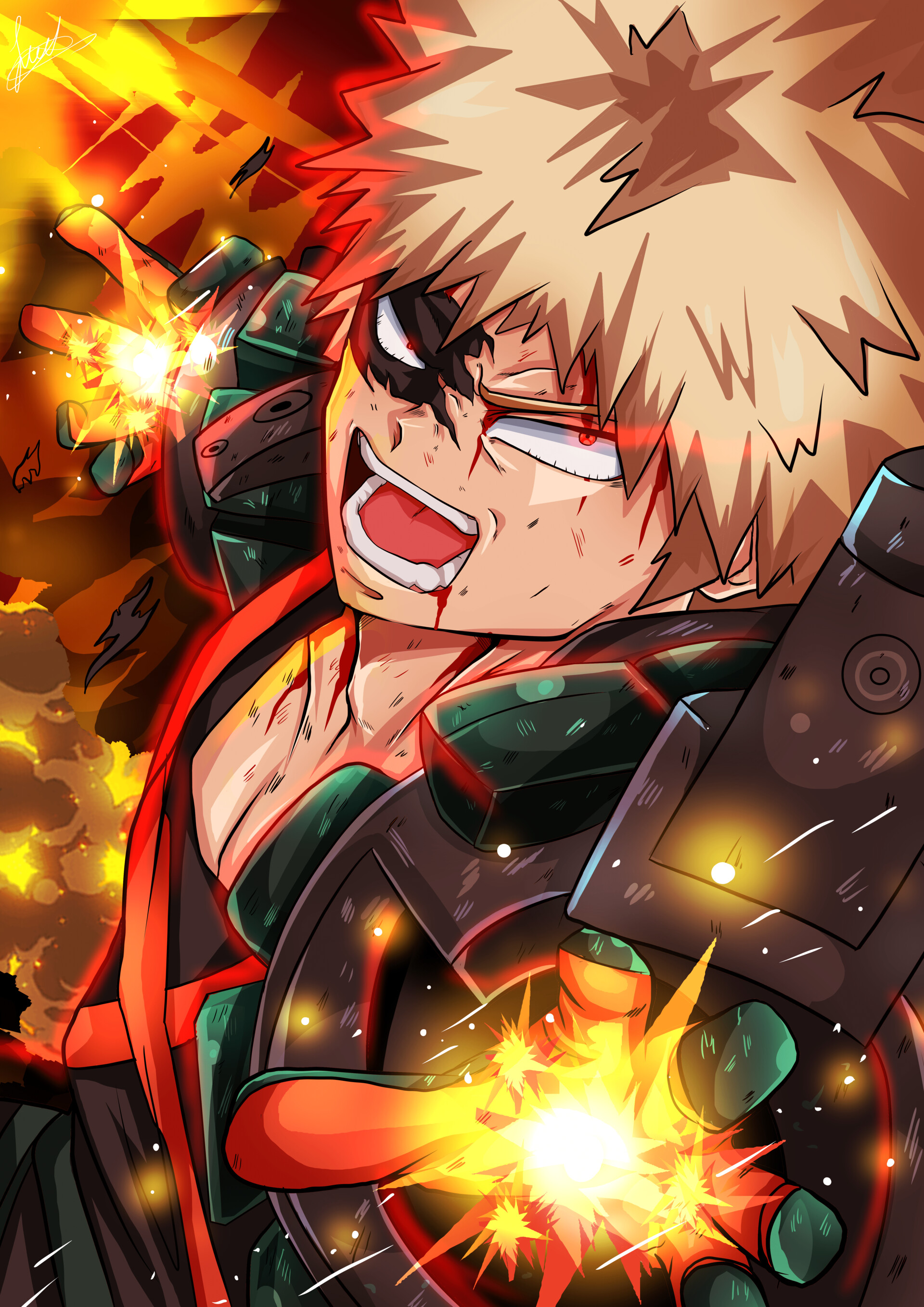 ArtStation - Katsuki Bakugo | My Hero Academia