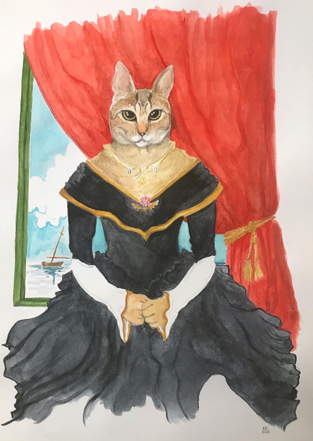 ArtStation - Cat portrait