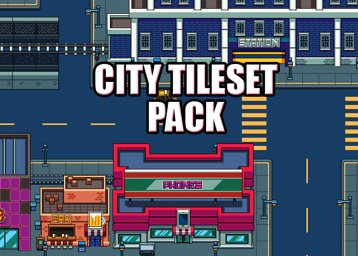 ArtStation - City Tileset Pack Pixel Art