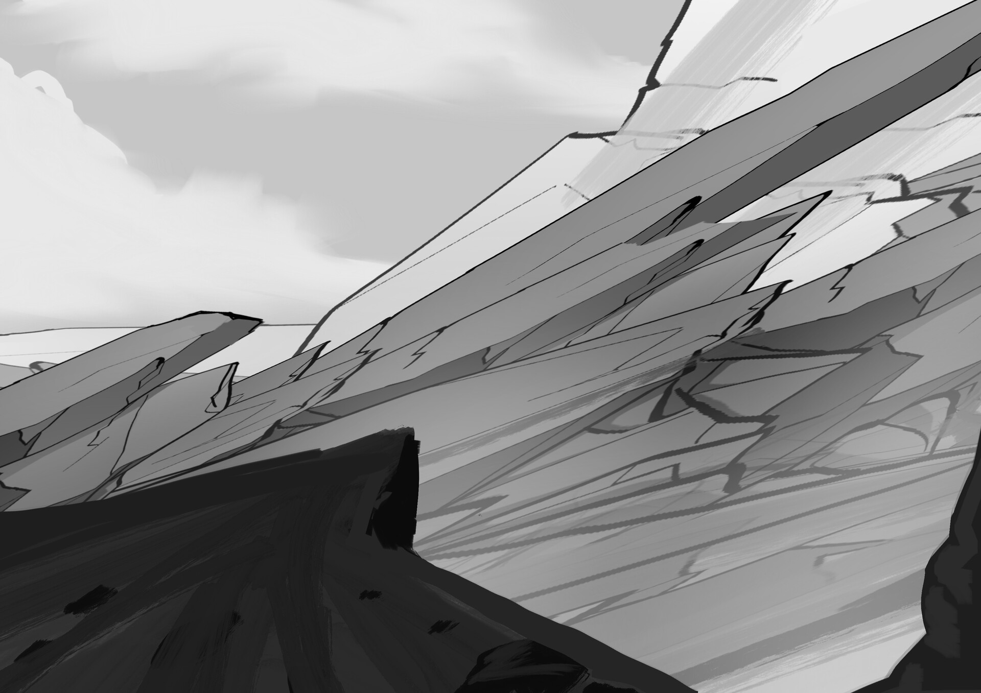 ArtStation - Rocky landscape thumbnails