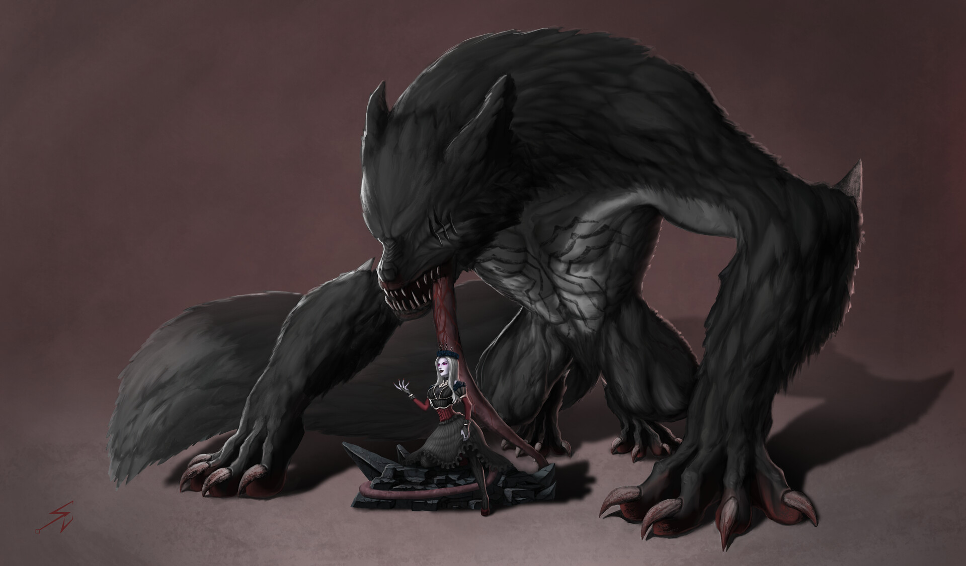 shadow werewolf art