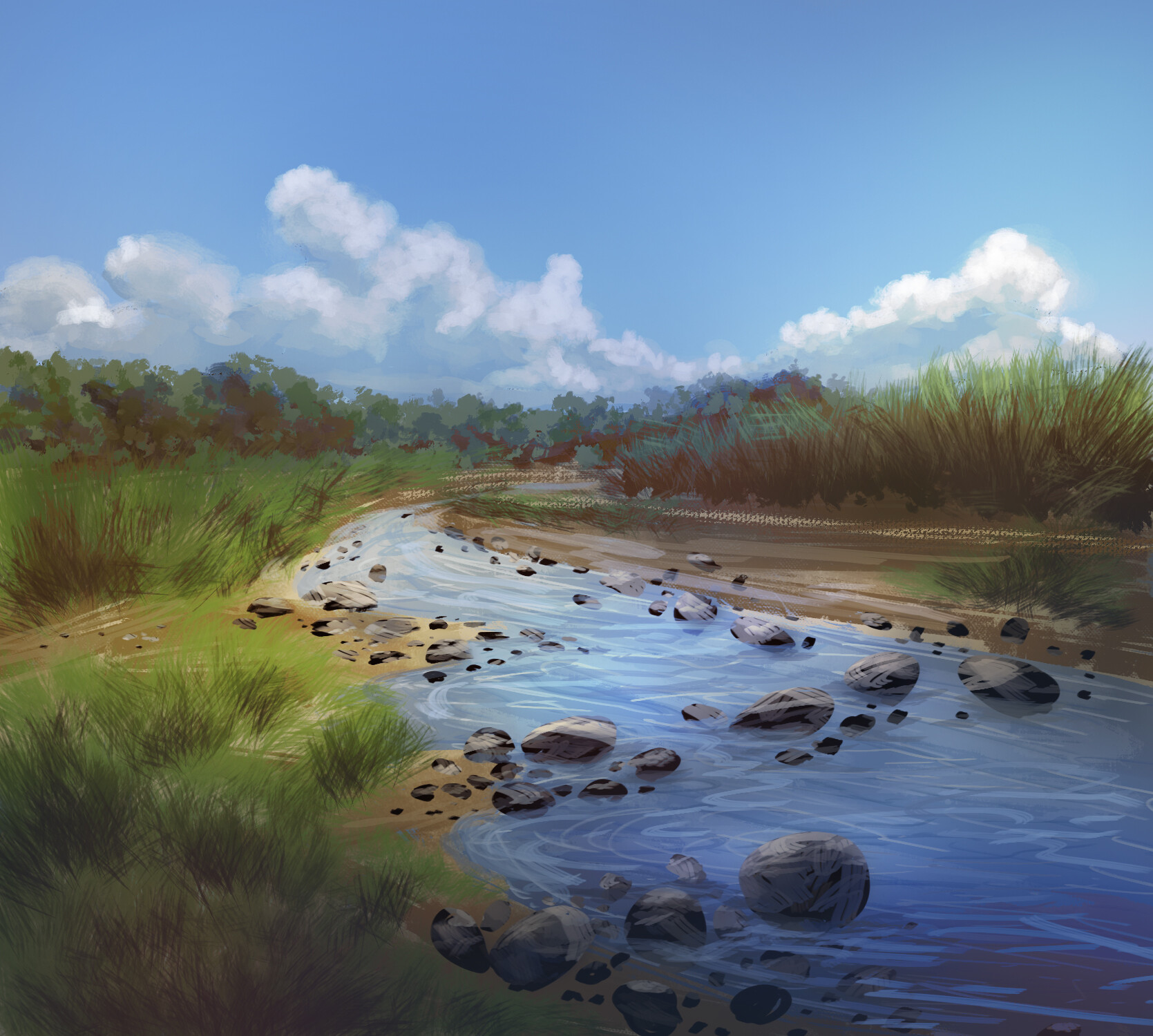 ArtStation - small river