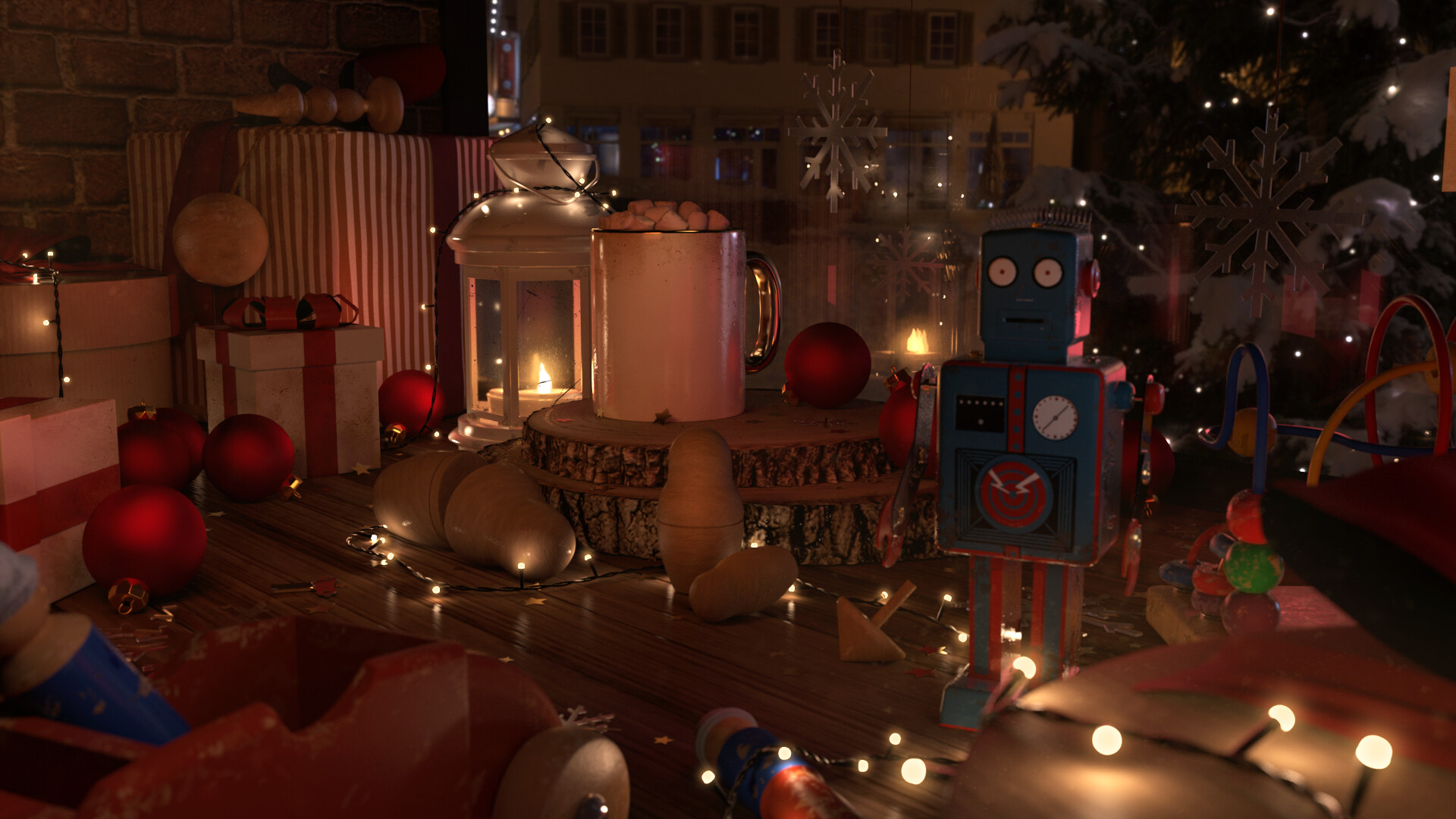 ArtStation - Underneath the Christmas tree.