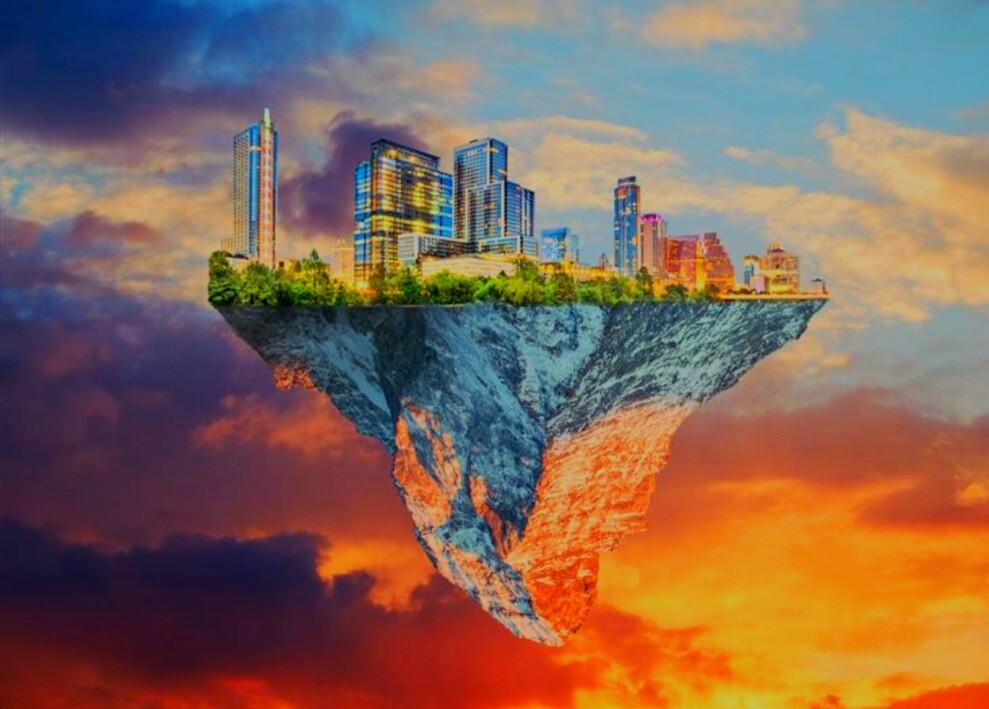 ArtStation - Photoshop - Floating Island