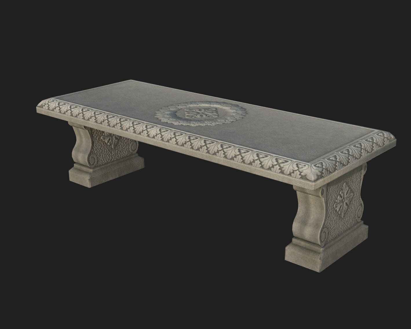 ArtStation - Stone Bench