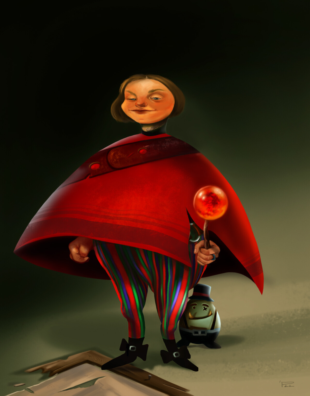 ArtStation - Alice and her buddy eggy