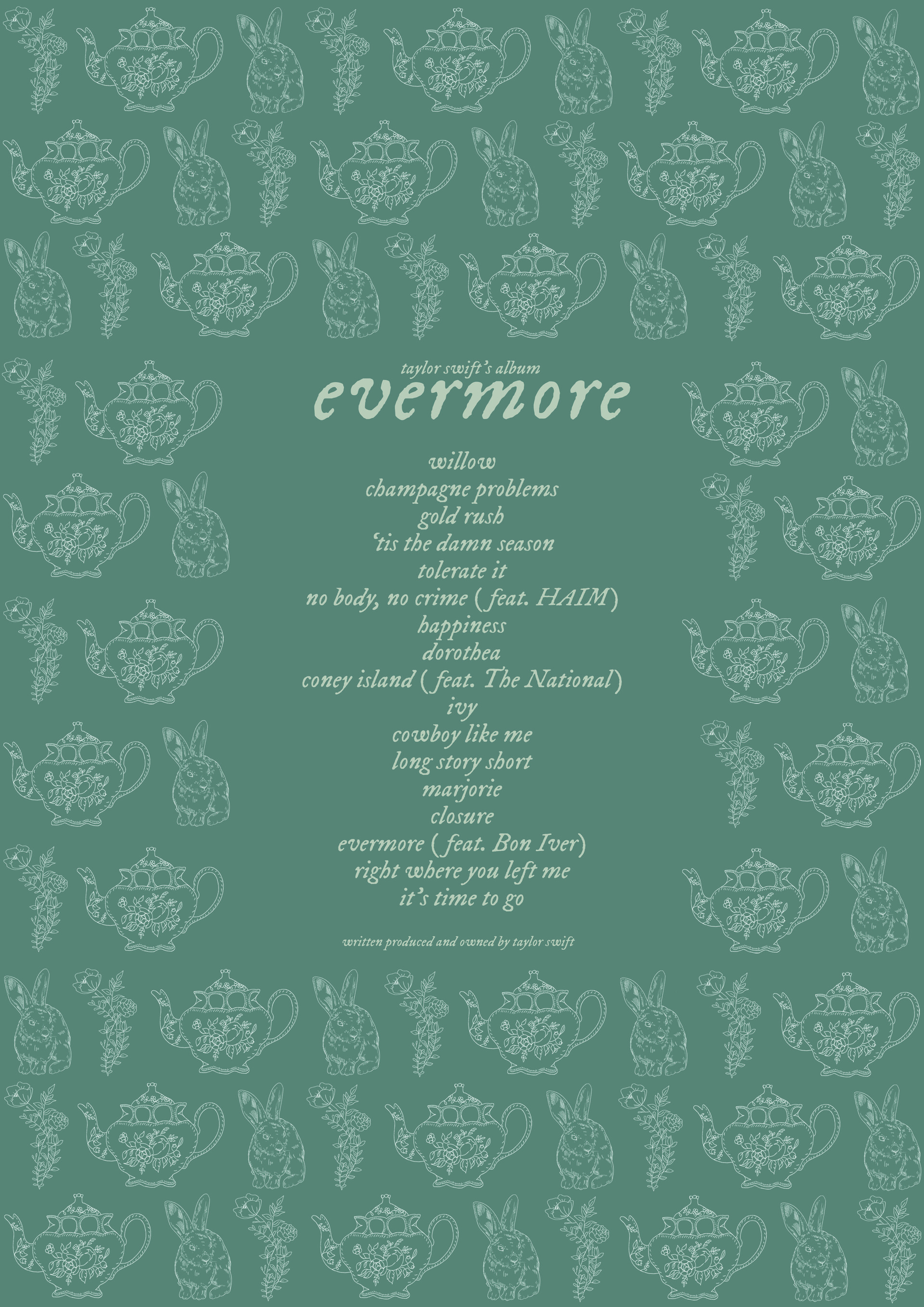 ArtStation - Concepto de arte y poster para el disco Evermore de Taylor ...