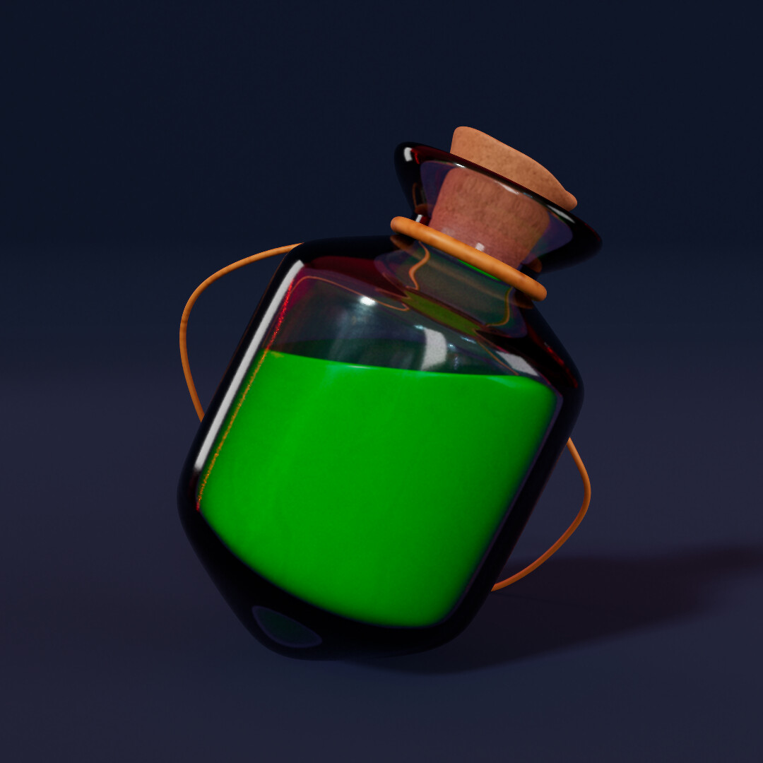ArtStation - Potion Bottle Prop