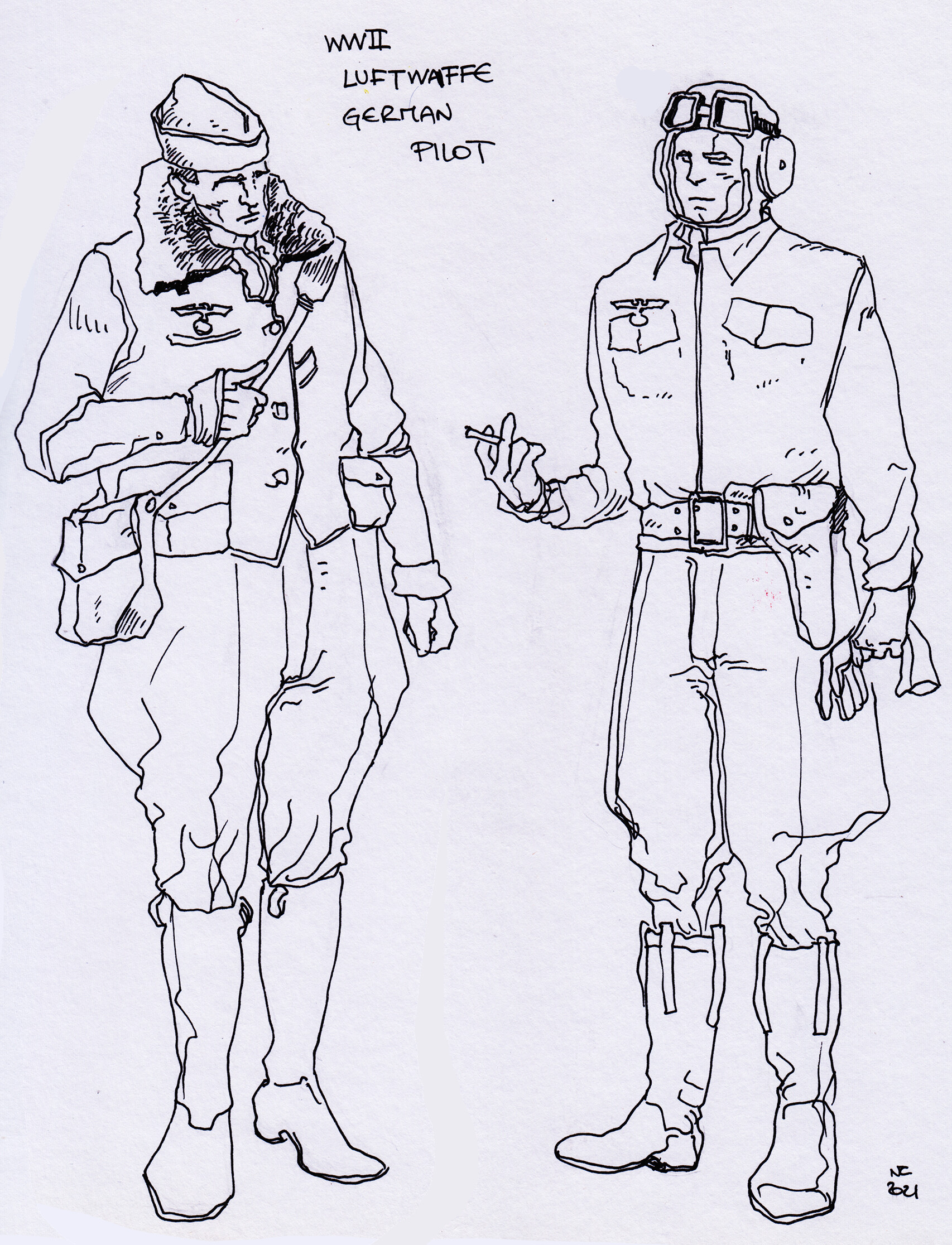 ArtStation - WW 2 German Pilot