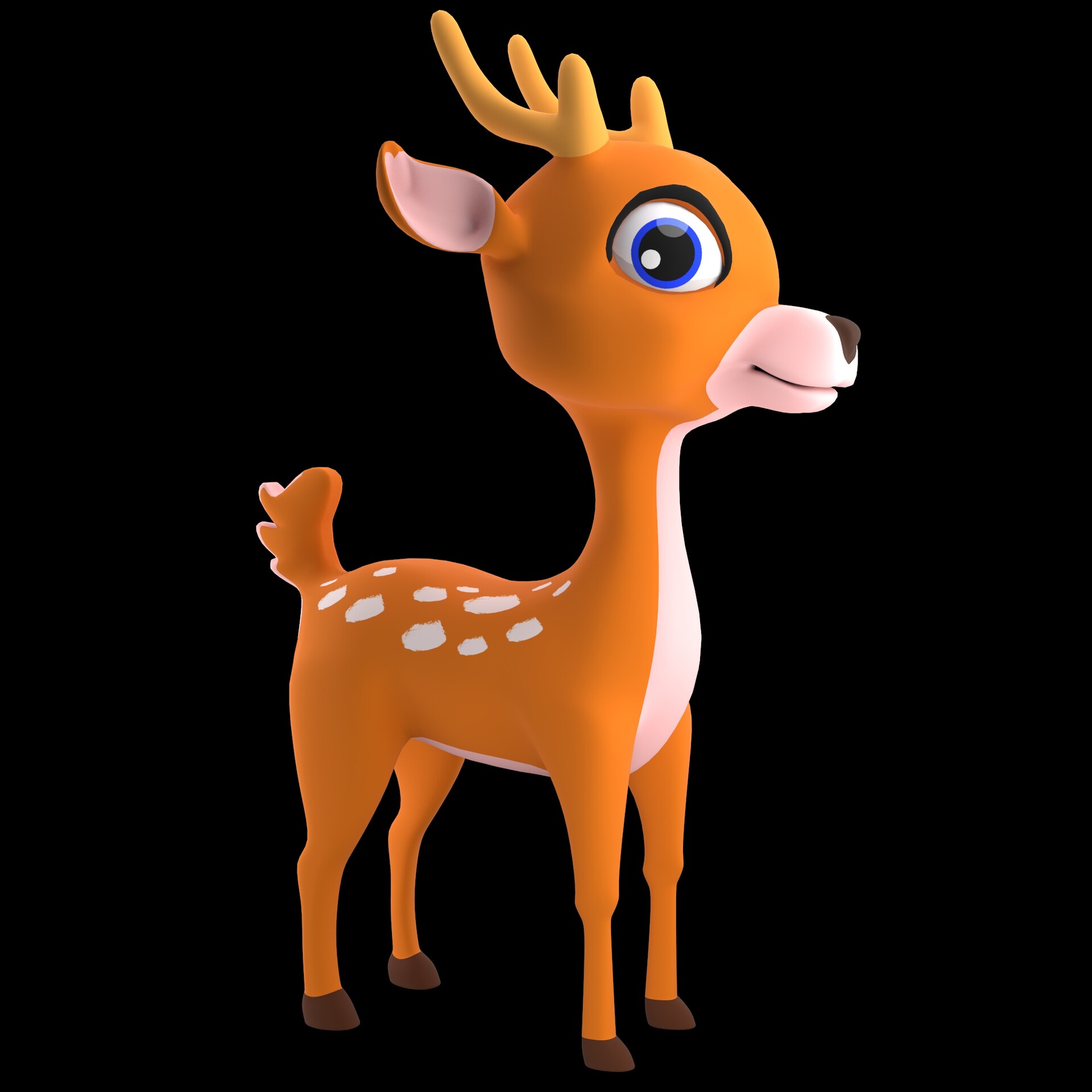 ArtStation - cartoon reindeer