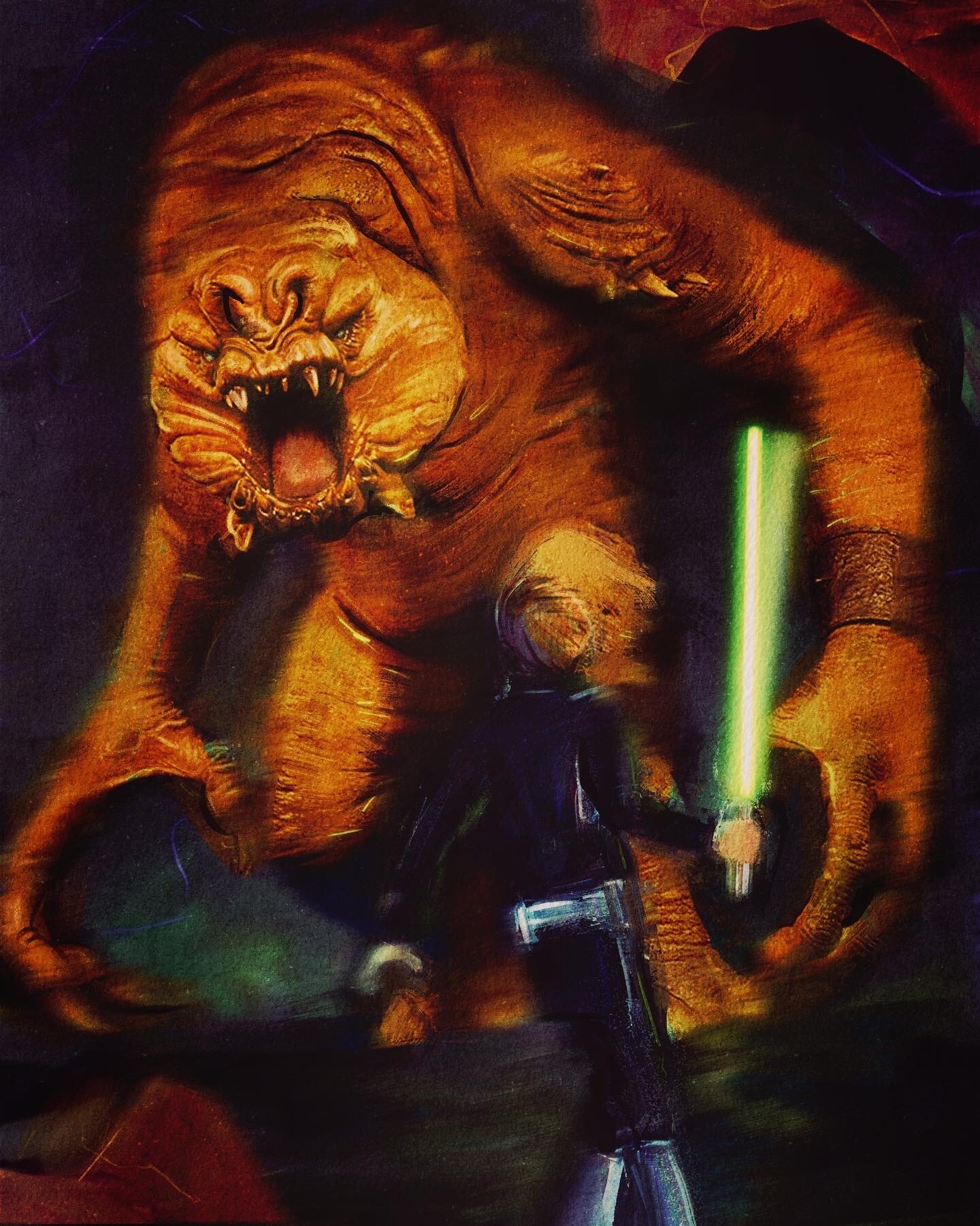 ArtStation - Luke Vs The Rancor