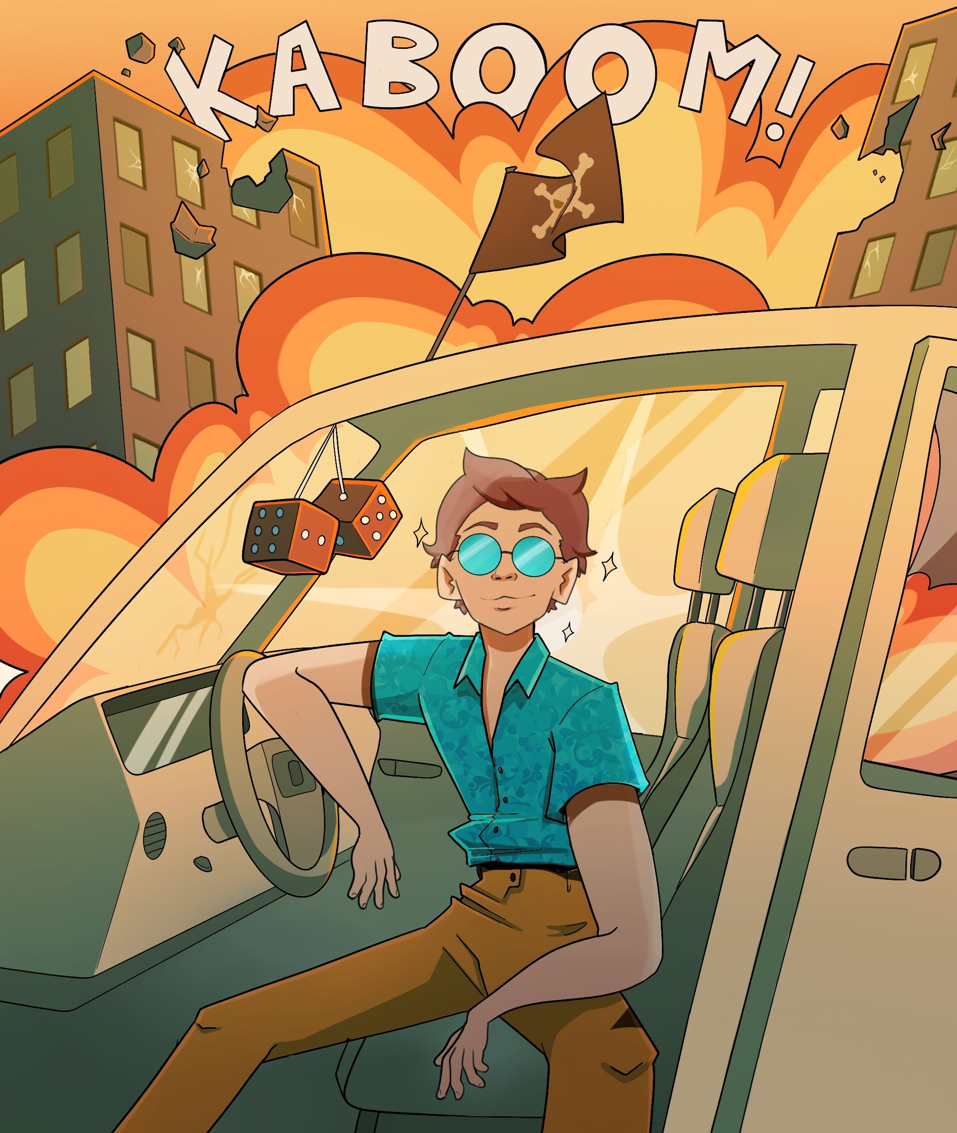 ArtStation - Kaboom Cover Illustration