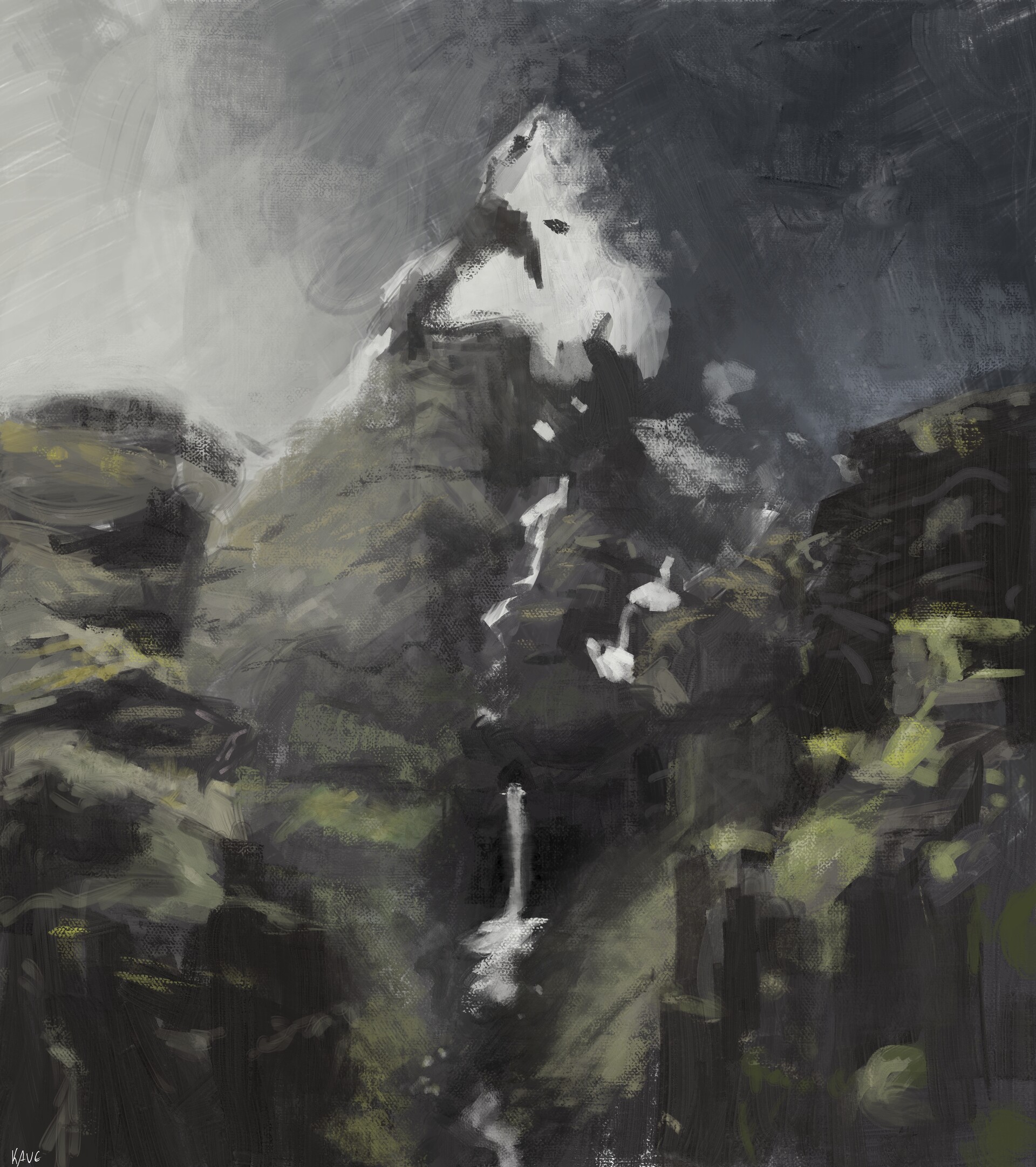 ArtStation - Mountain Study