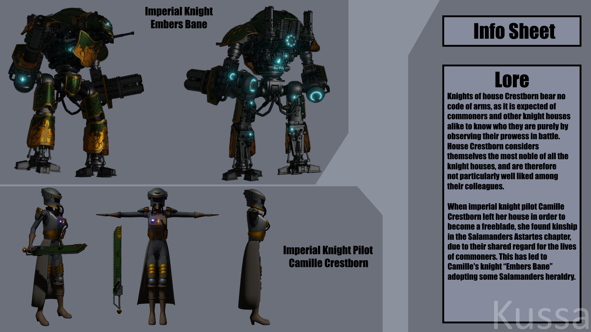 Kussa - Imperial Knight "Embers Bane"