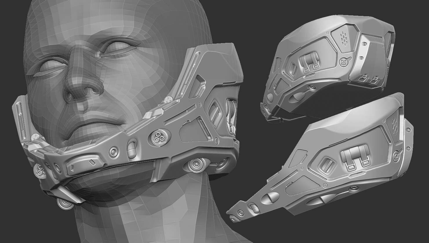 ArtStation - zbrush hardsurface practice