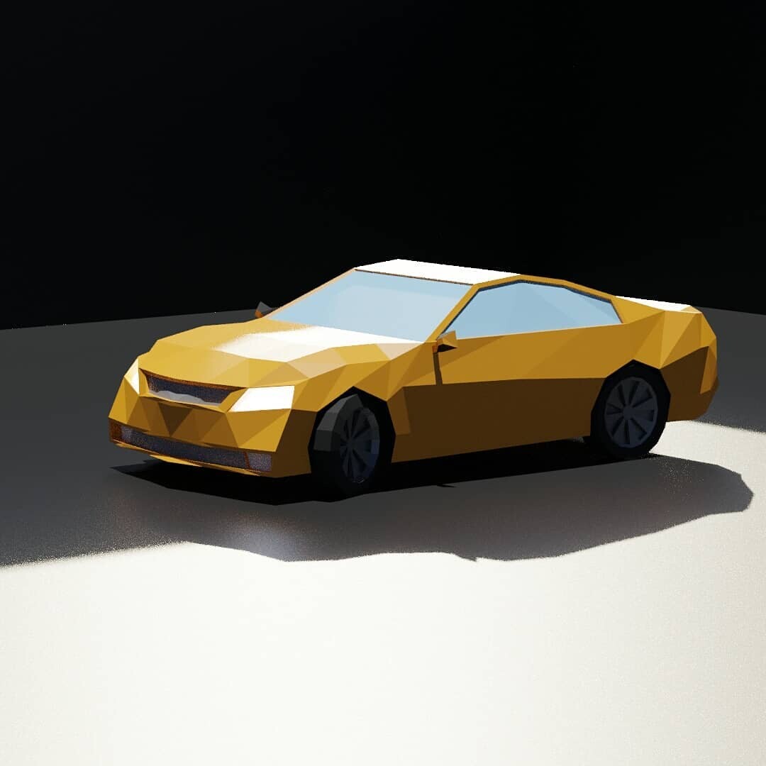 ArtStation - Low poly car
