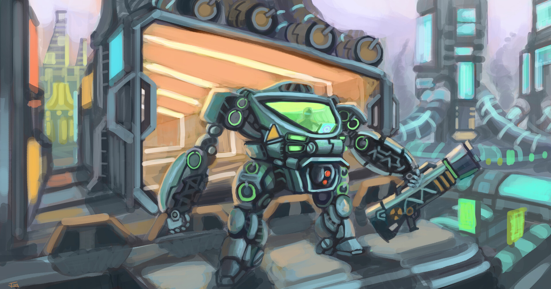 ArtStation - robot city