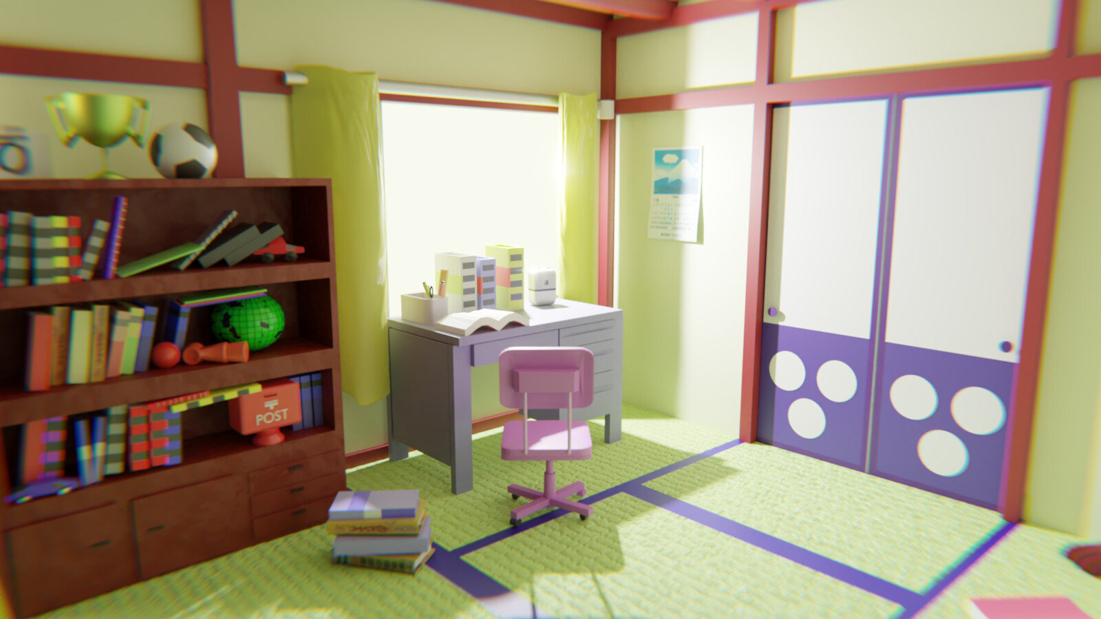 Miqdad Naduthodi - Doraemon bedroom (3d recreation)
