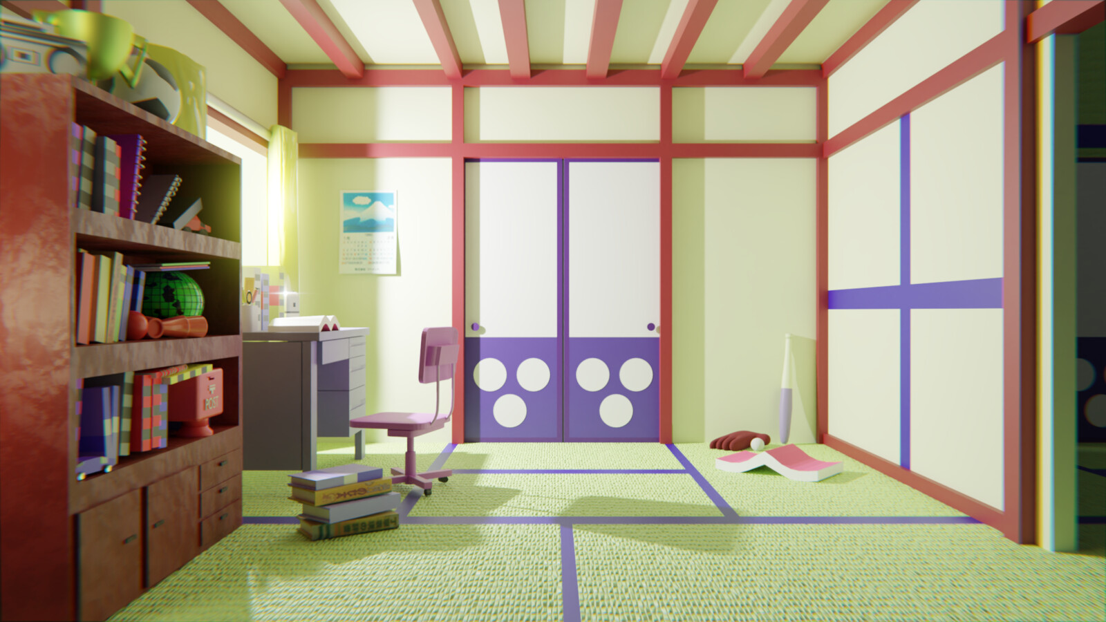 Miqdad Naduthodi - Doraemon bedroom (3d recreation)