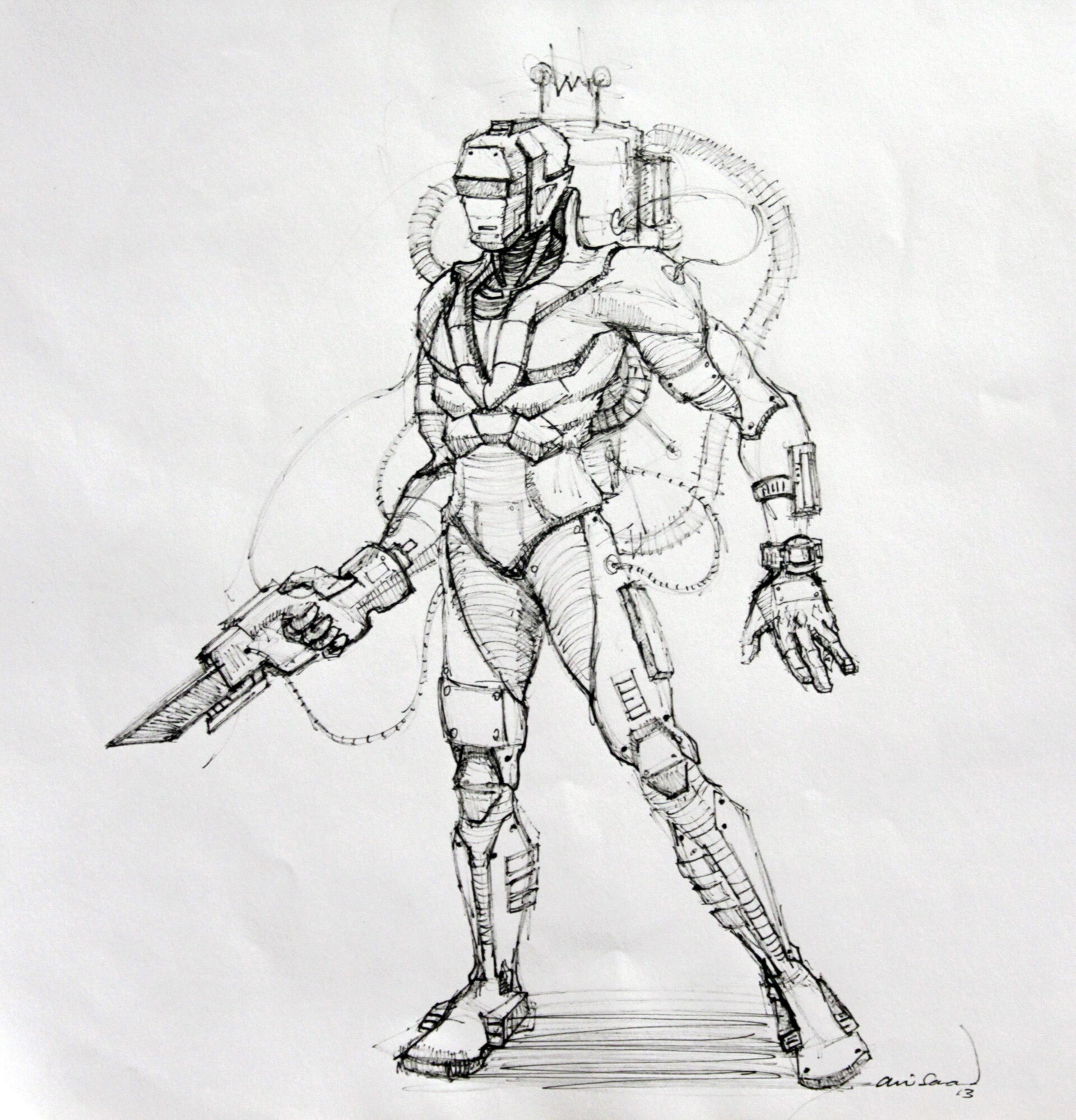 ArtStation - Cyber Warrior