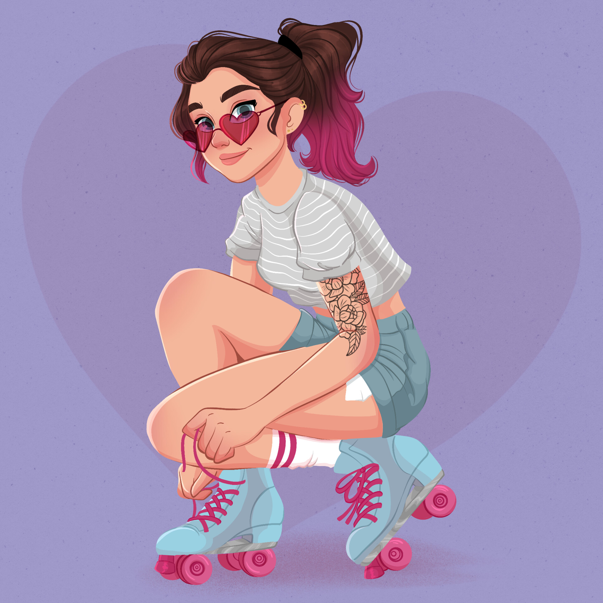 ArtStation - Rollerblade Girl