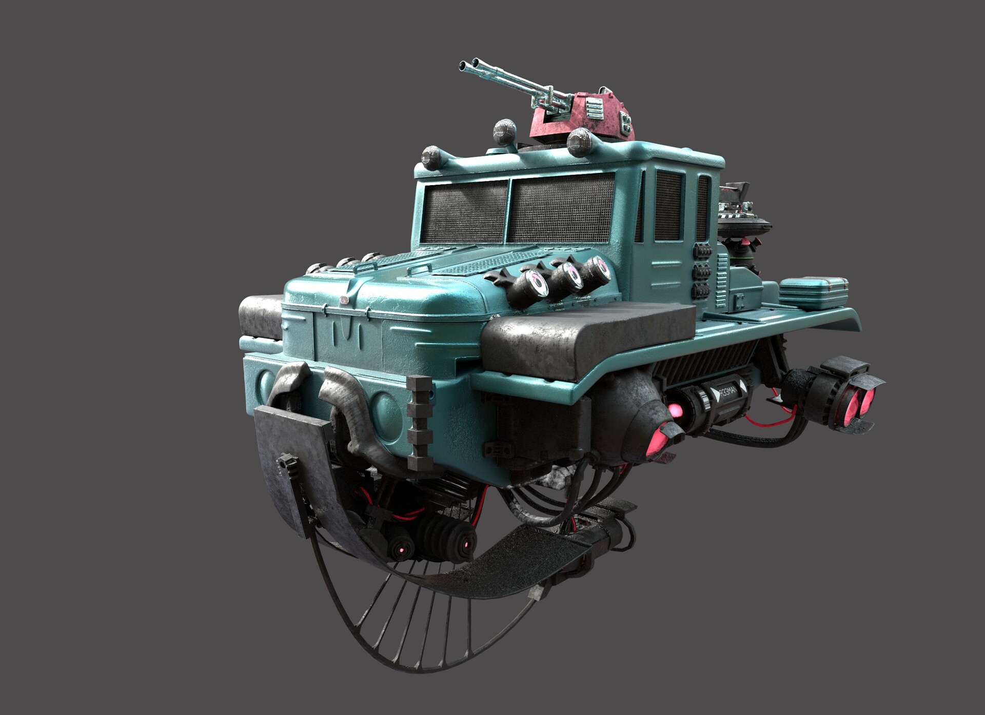 ArtStation - cyber bulldozer