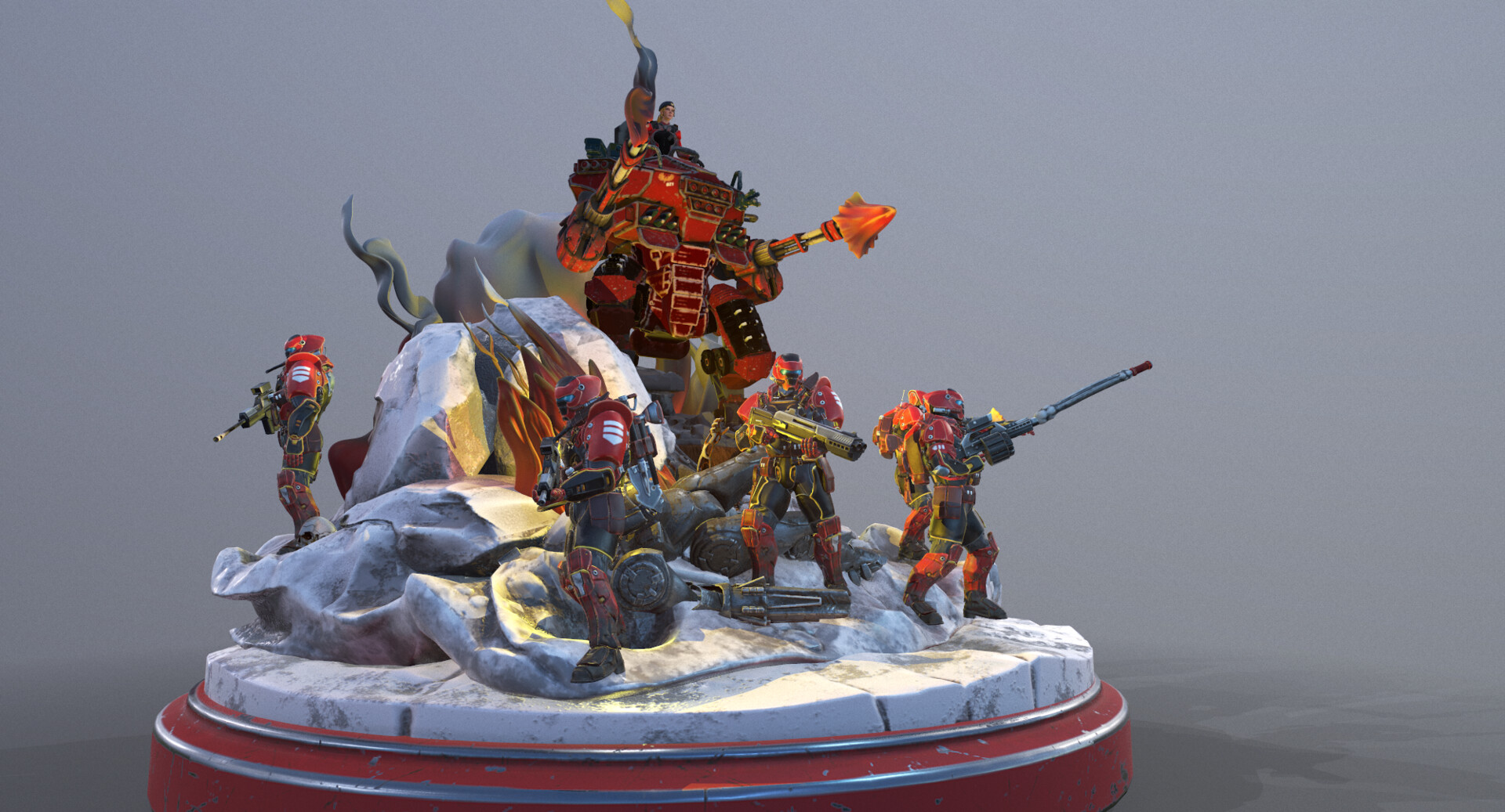 ArtStation - Red army miniature diorama