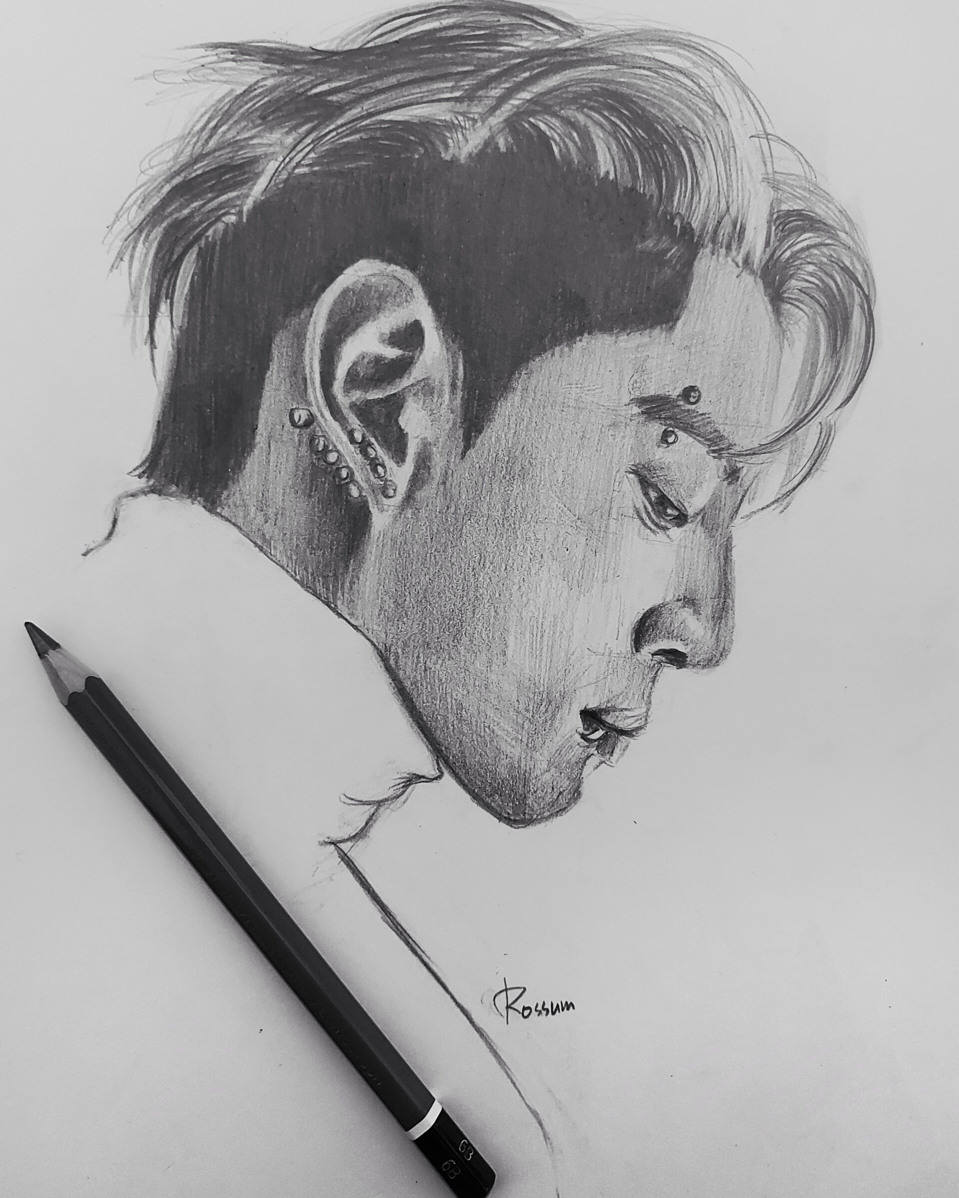 ArtStation - Jungkook sketch