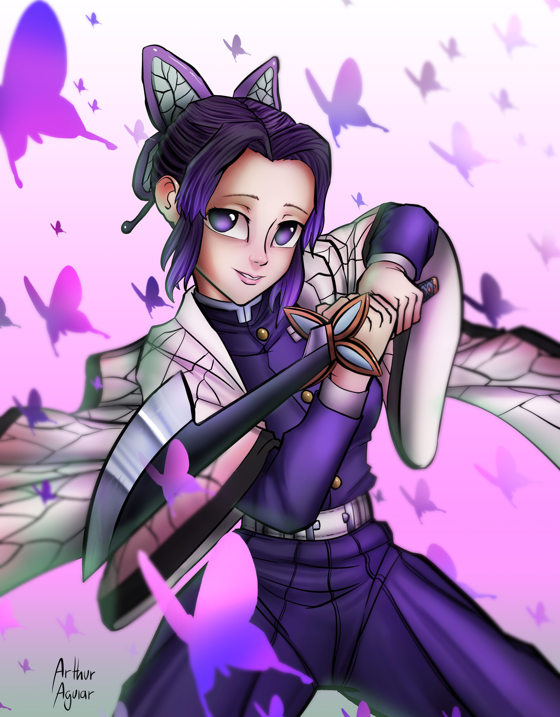 ArtStation - Shinobu from Demon Slayer