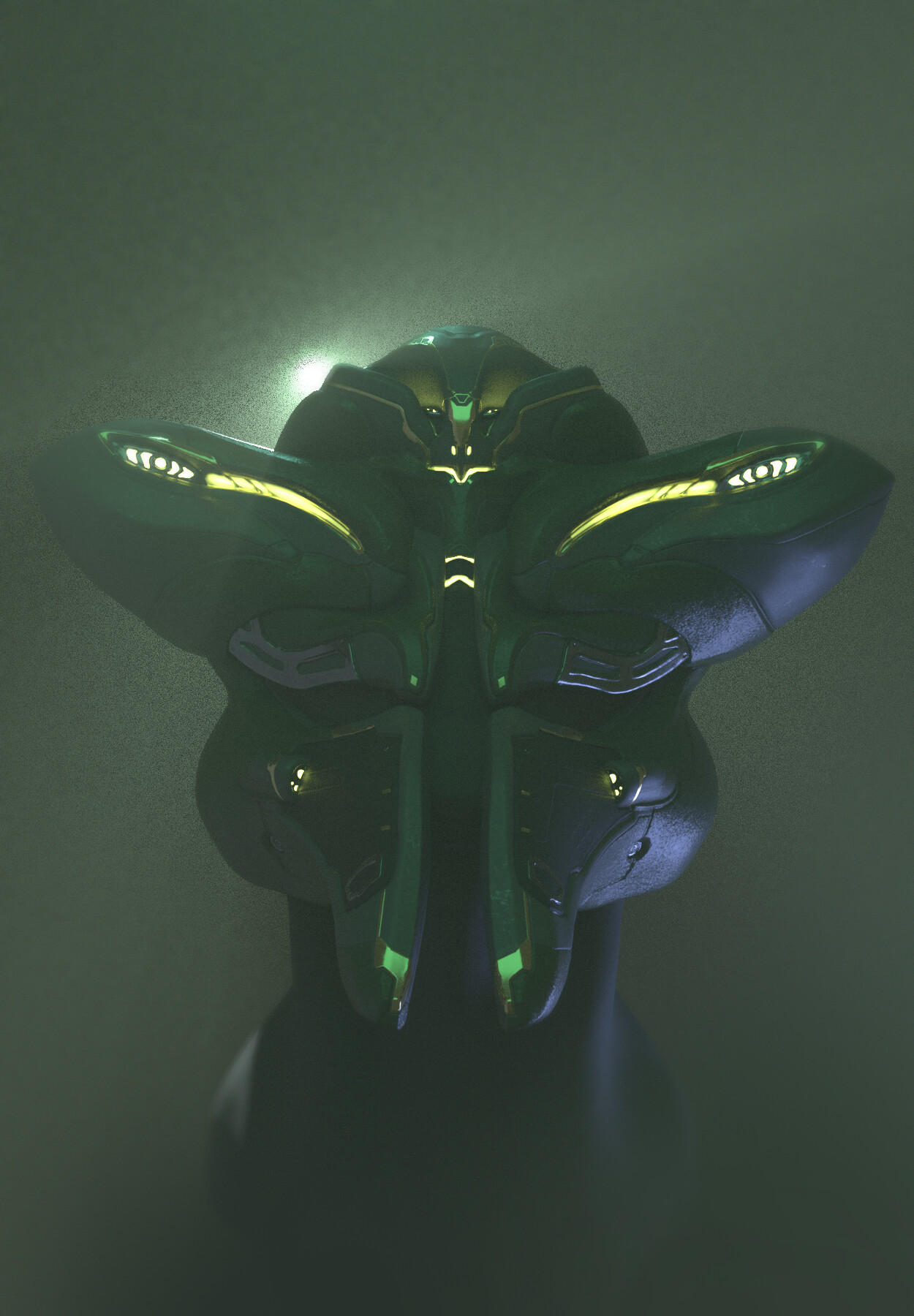 ArtStation - Alien Robot Head Sketch