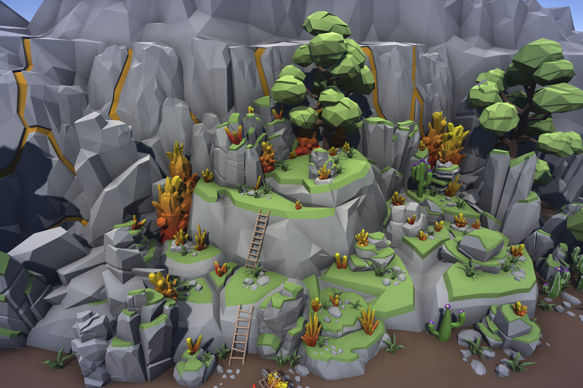 Pure Poly - 3D Models for your Game - Ultimate Low Poly Mining, Cave ...