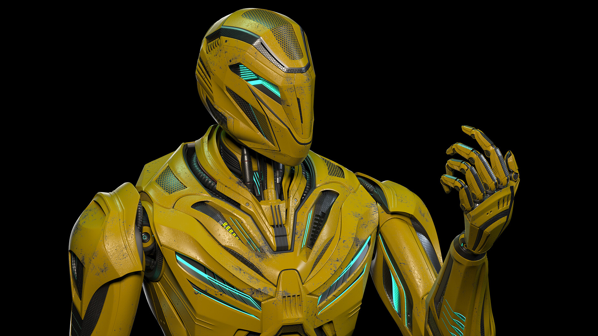 ArtStation - Robot Alien Mech 2 rigged