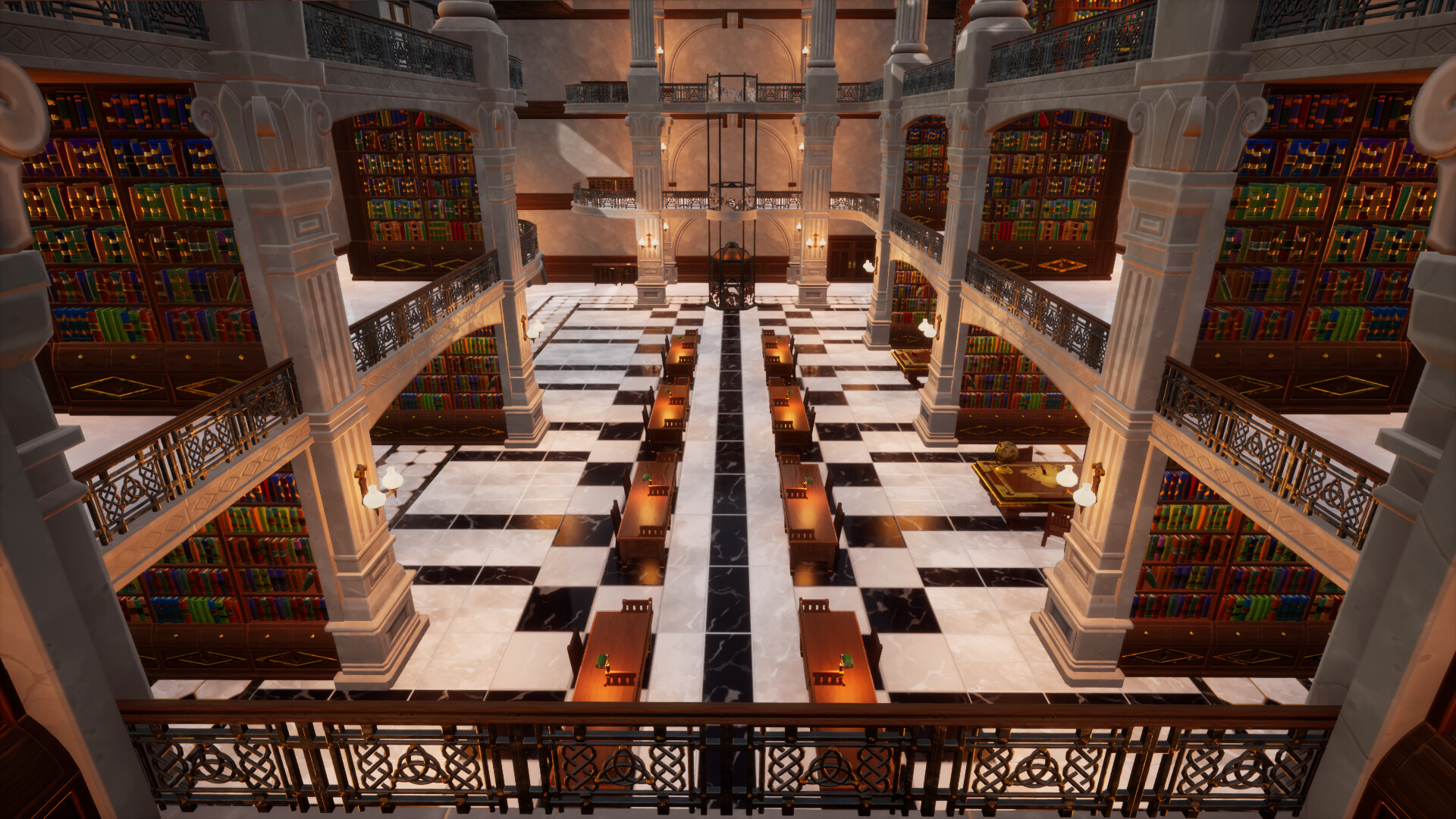 ArtStation - Public Library in an RPG Town