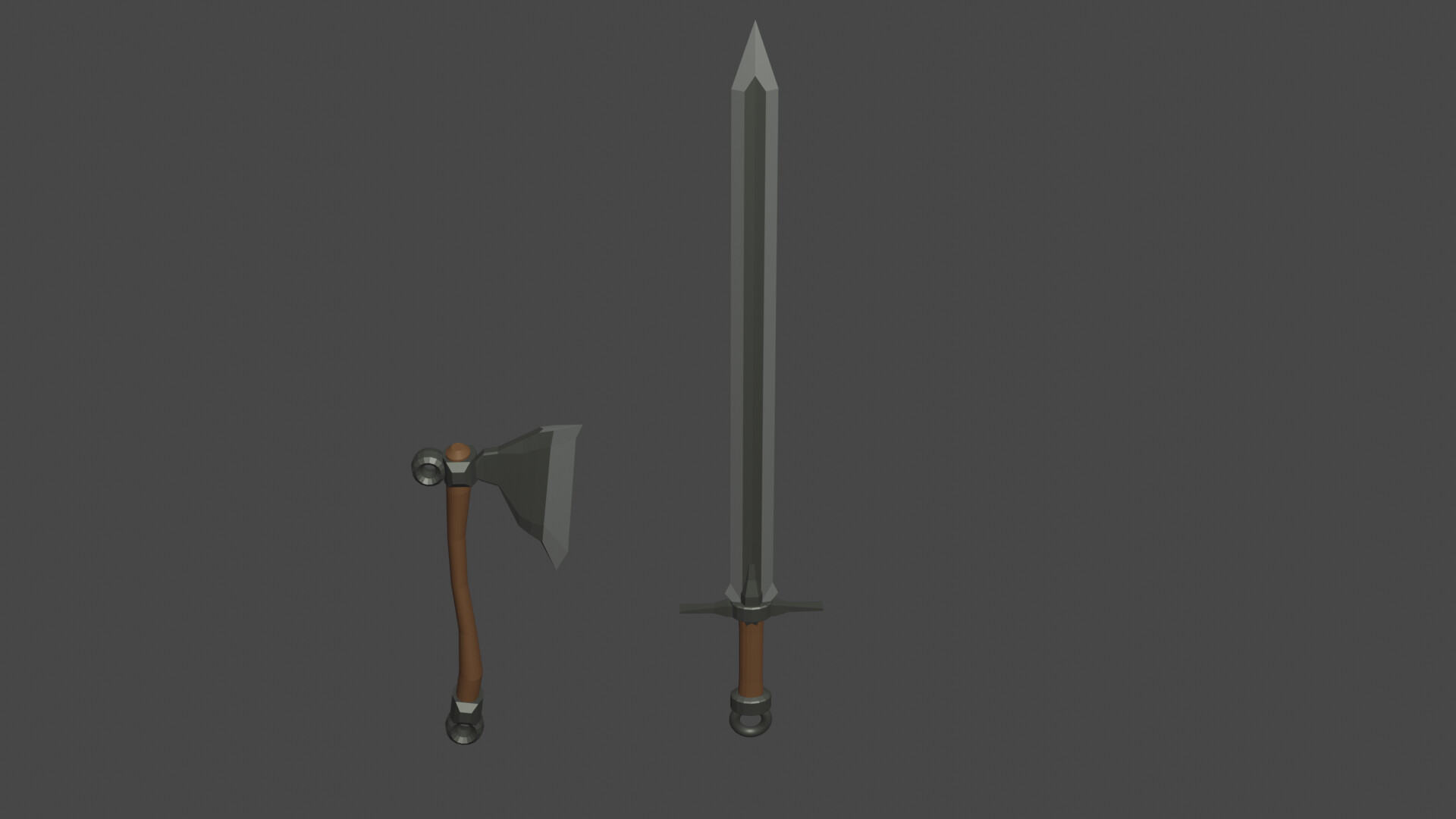 ArtStation - my first sword & axe
