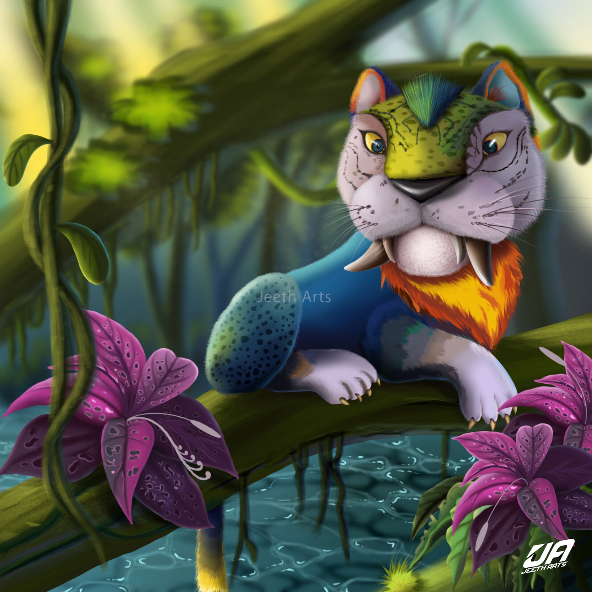 The Croods Tiger Cat Wallpaper