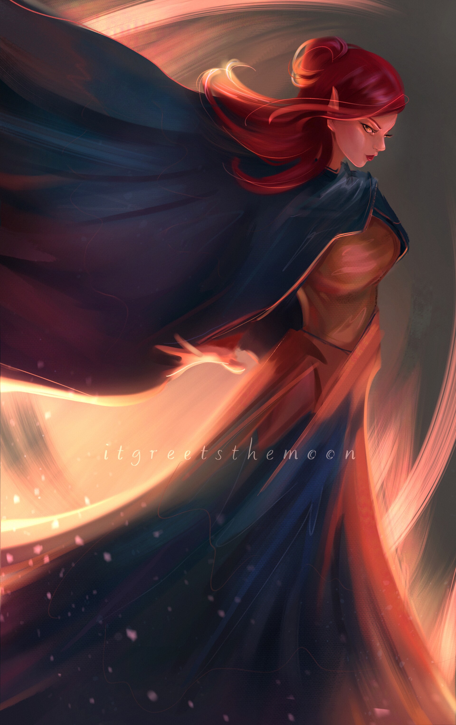 ArtStation - Cloak Elf