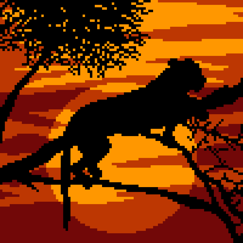 ArtStation - Animals In The Dark Pixel Art