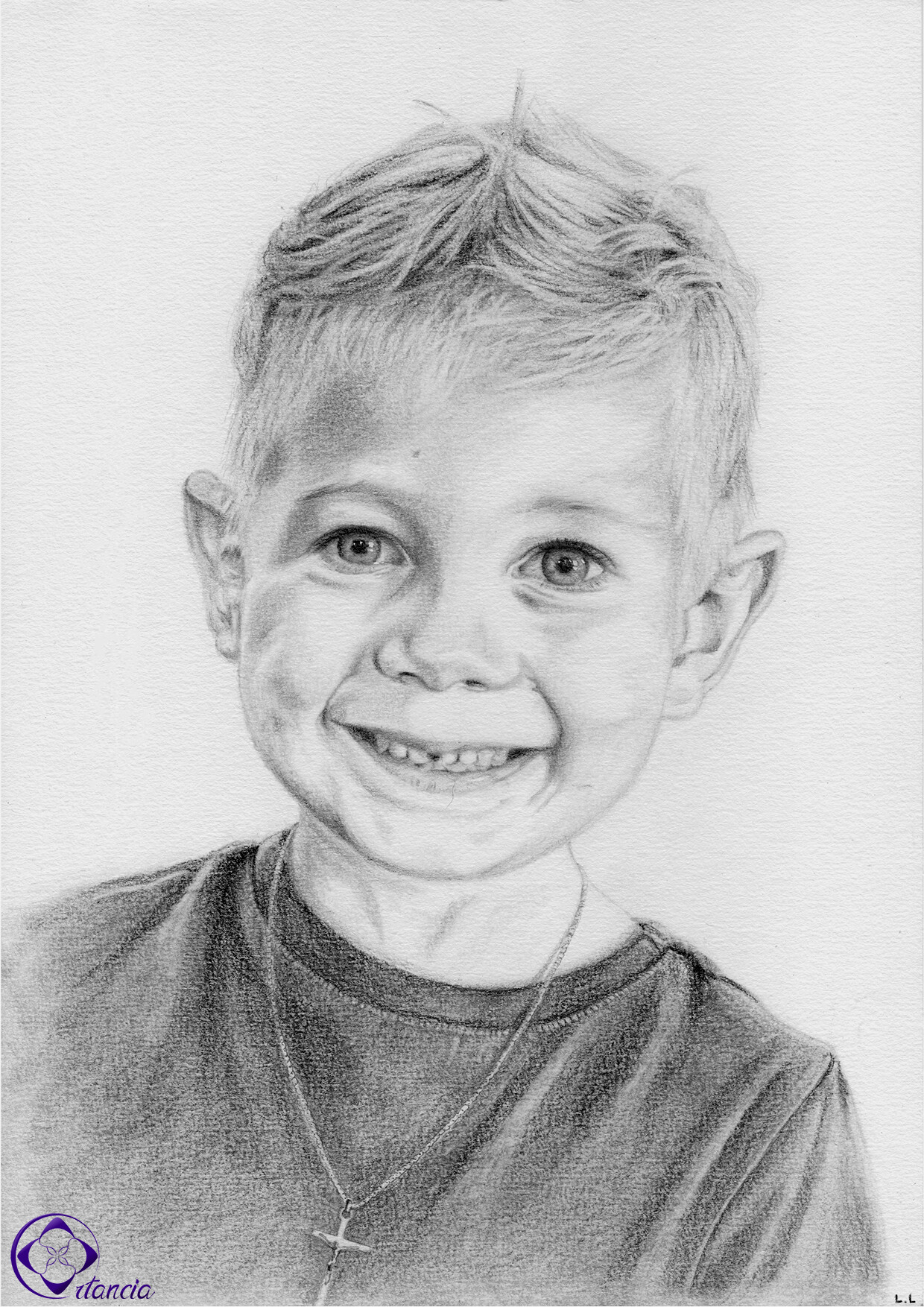 ArtStation - Pencil portrait of a little boy
