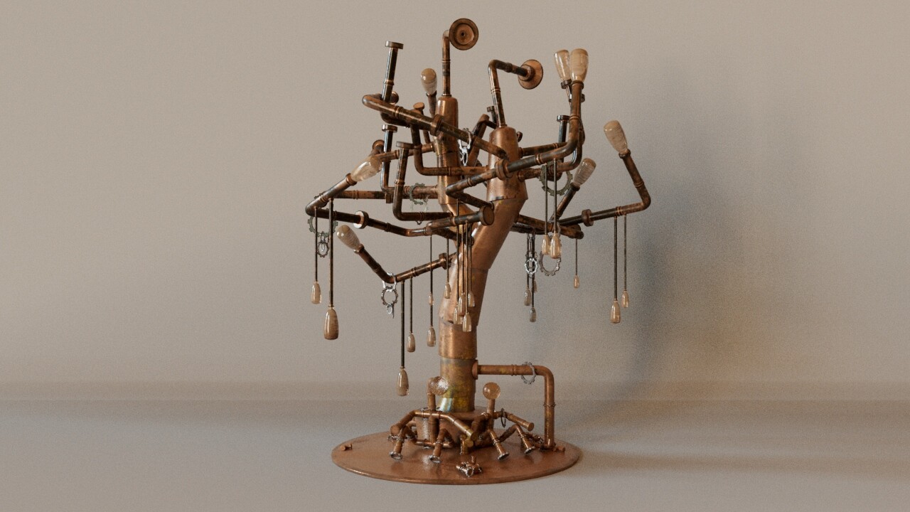 ArtStation - Steampunk Lamp