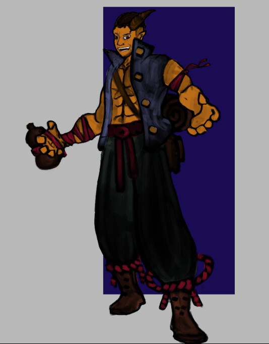 ArtStation - Zarmenos, Tavern Brawler