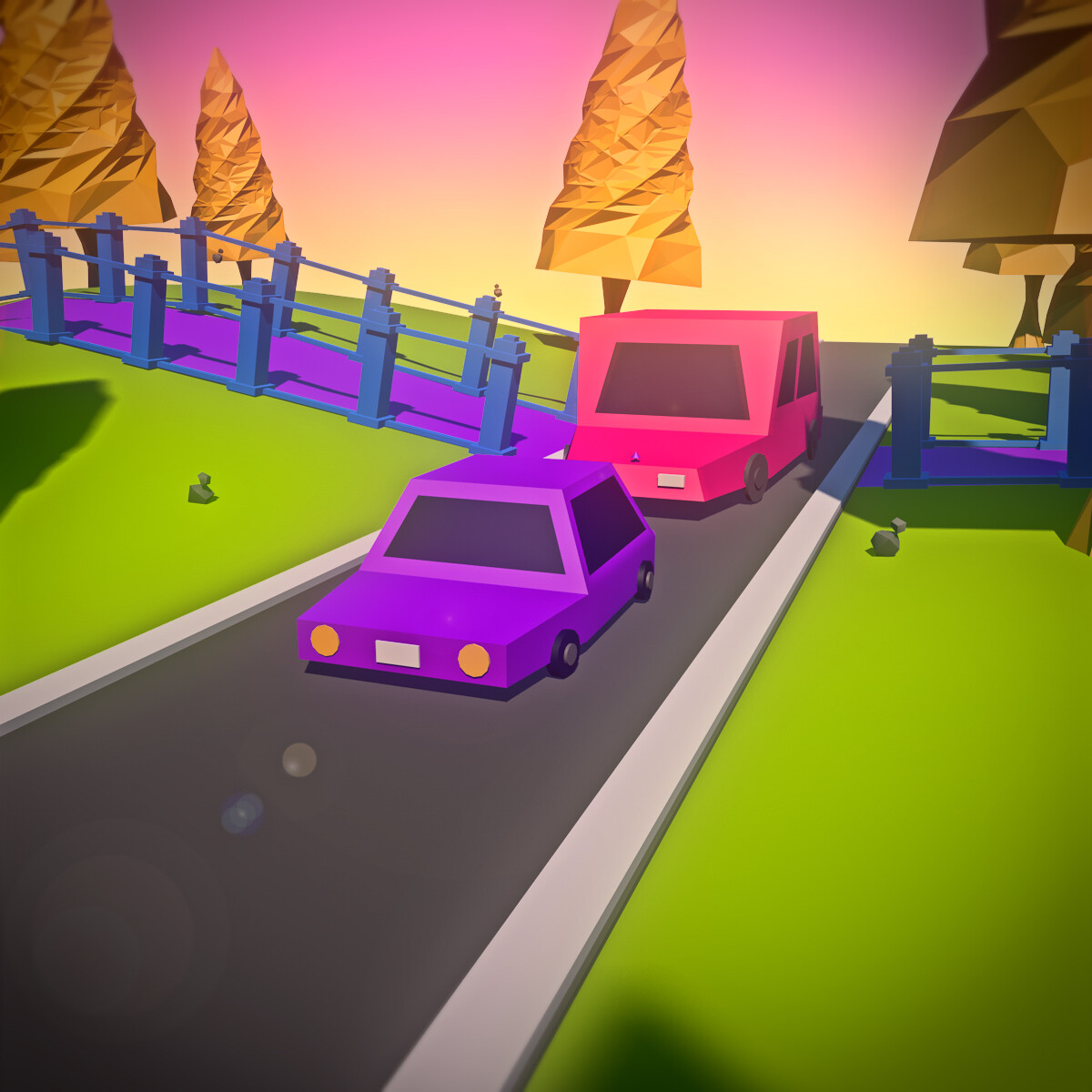 ArtStation - Low Poly Car