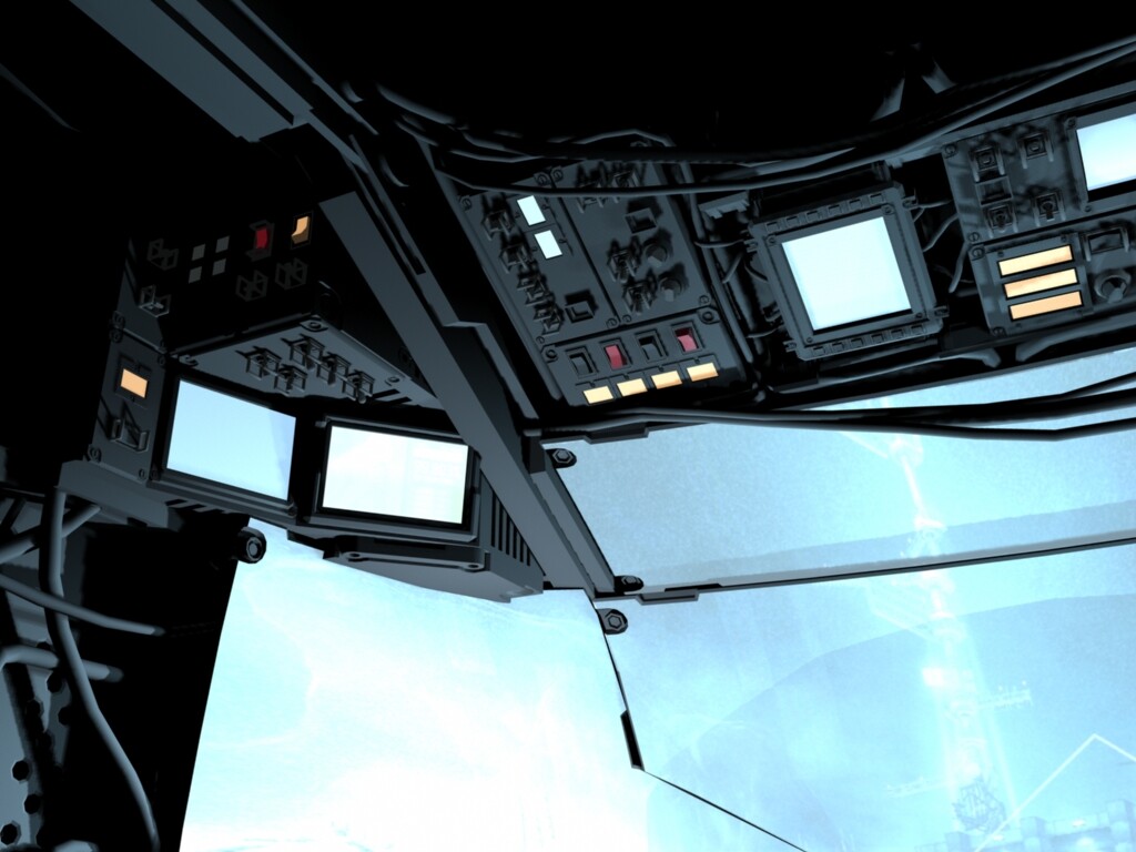 Lewis Walden - TITANFALL MECH COCKPIT 3D CONCEPT and DESIGN